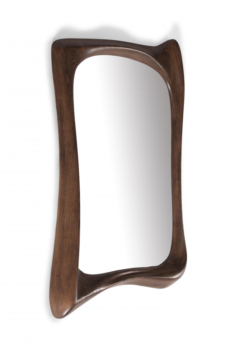 Amorph - Amorph Narcissus Mirror frame, Solid Wood, Graphite Walnut Finish