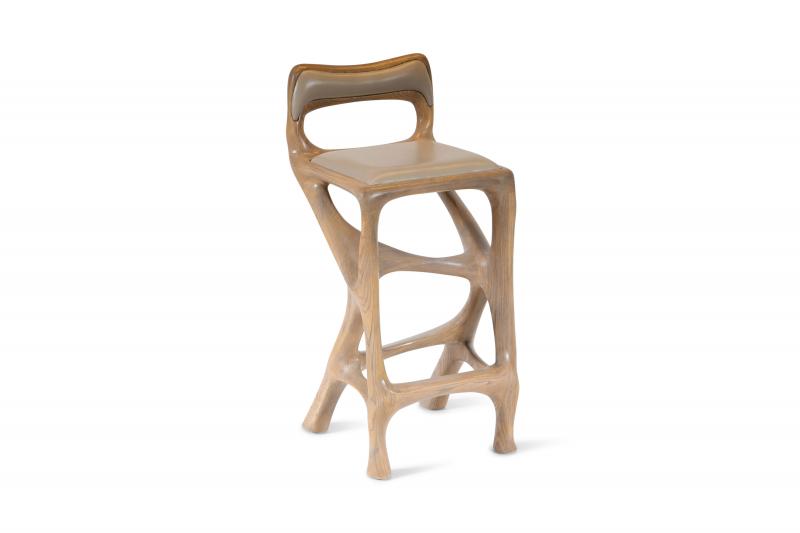 Amorph - Chimera stool in Antique Oak stain counter height