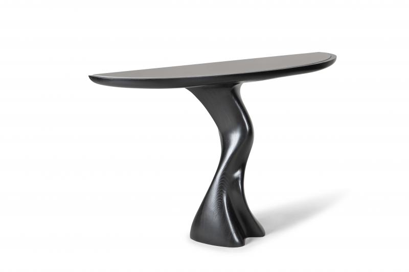 Amorph - Haya console table in Ebony stain on Ash wood with Stone top ...