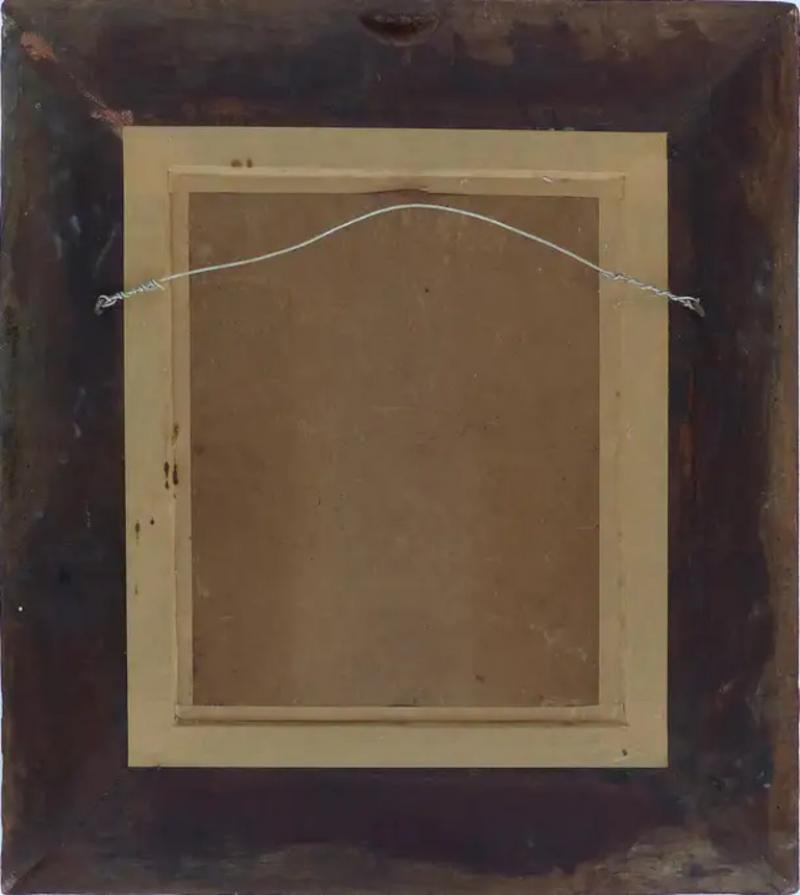 Angel Botello - Angel Botello Abstract Oil Painting on Board, Latin Artist