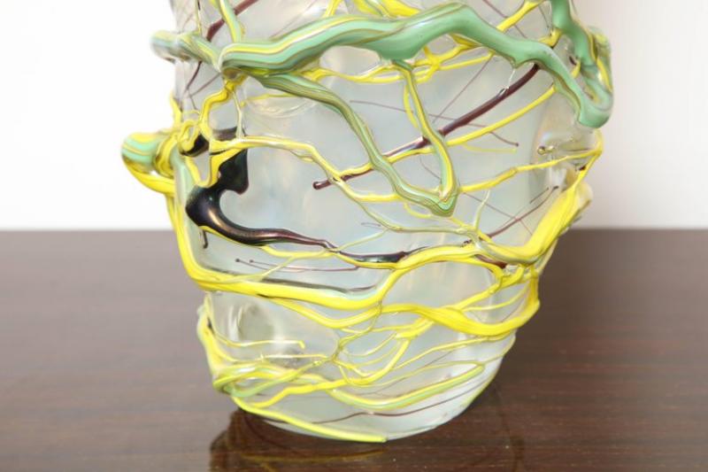 Angelo Rinaldi - Multicolor Glass Sculpture or Vase by Angelo Rinaldi ...