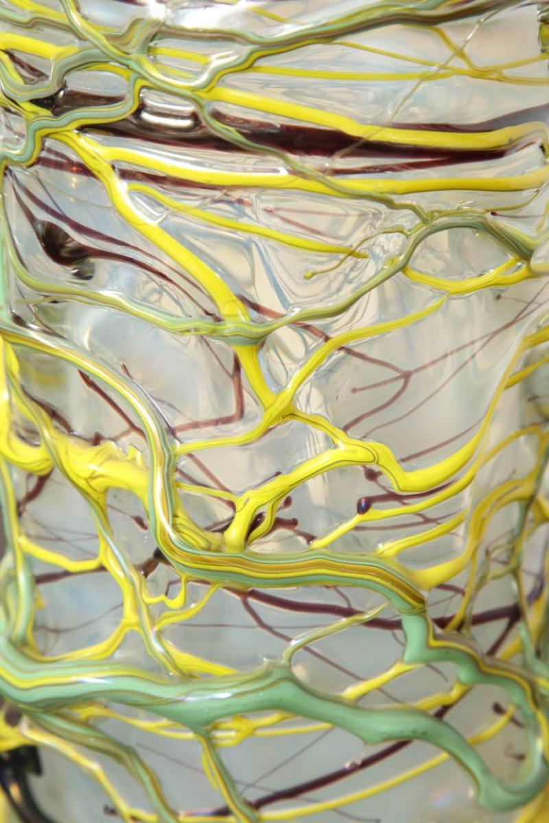 Angelo Rinaldi - Multicolor Glass Sculpture or Vase by Angelo Rinaldi ...