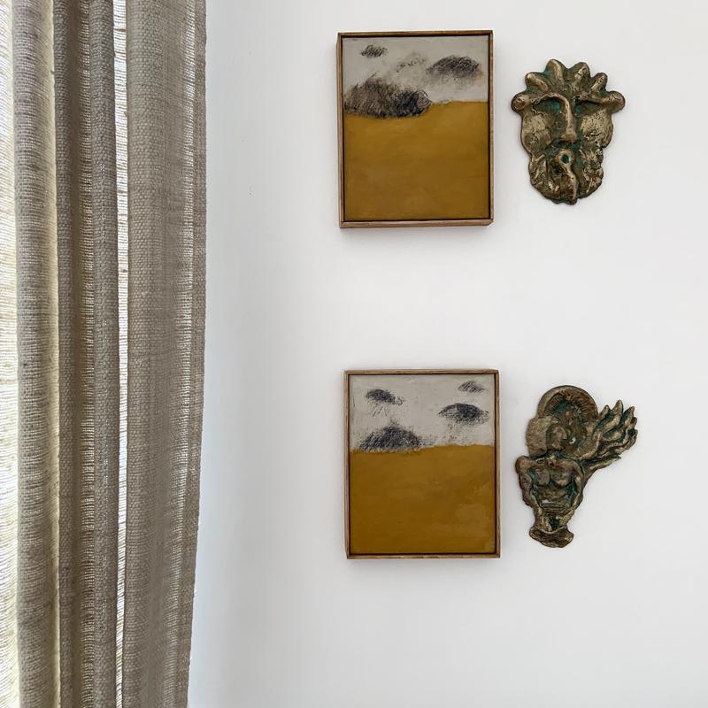 Bella Hunt & DDC - TETE ROMANE Bronze wall sculpture