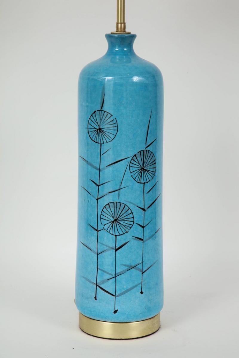 Bitossi - Bitossi Cerulean Blue Ceramic Lamps