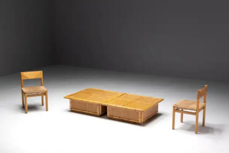 Dal Vera - Bamboo and Rattan Coffee Table by Dal Vera, Italy, 1960s