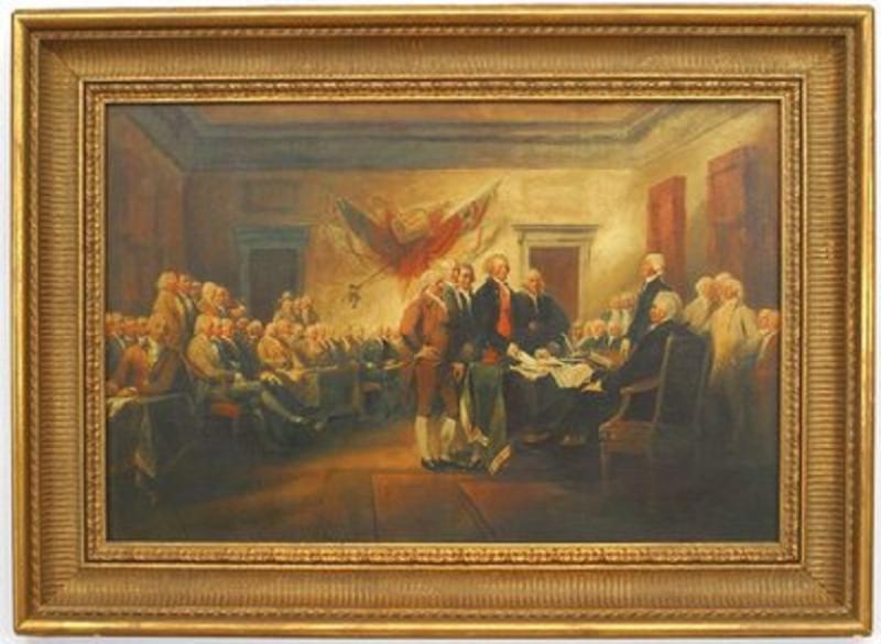 Thomas Jefferson - Declaration Of Independence Signing Painting