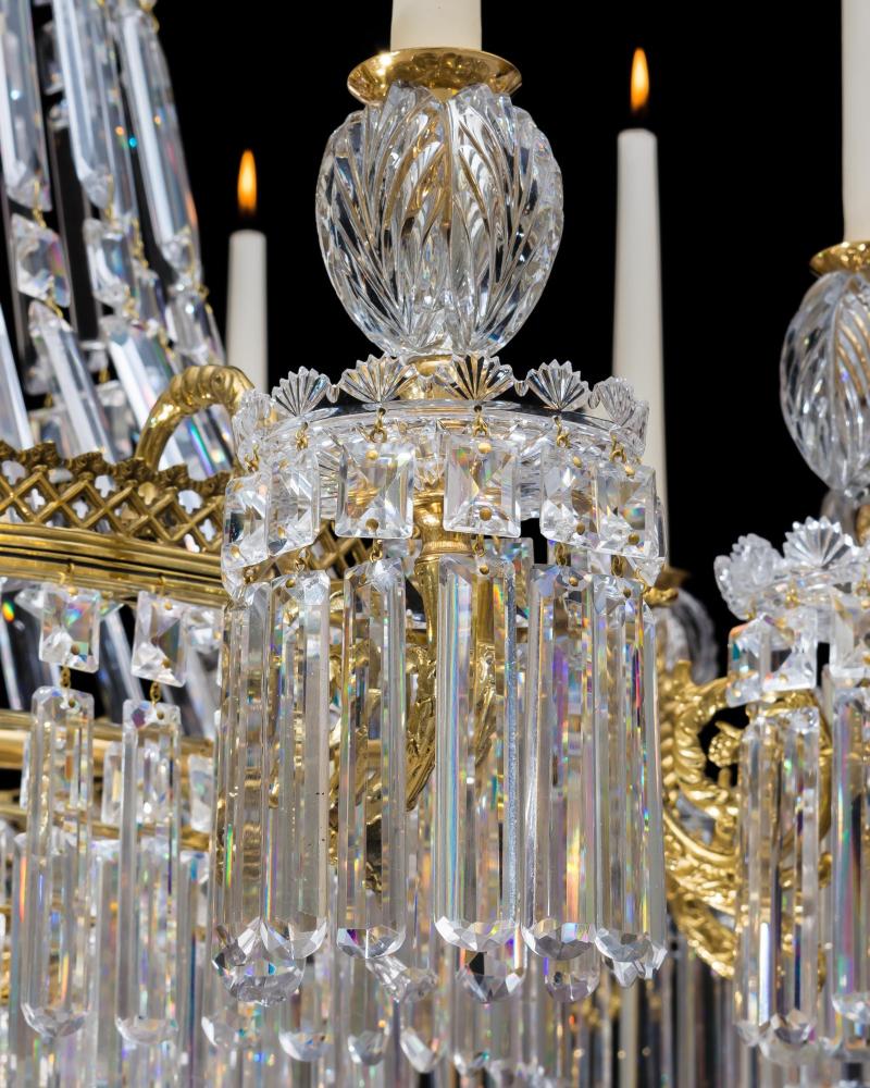 Hancock & Rixon - A LARGE TWELVE LIGHT REGENCY CHANDELIER ATTRIBUTED TO ...