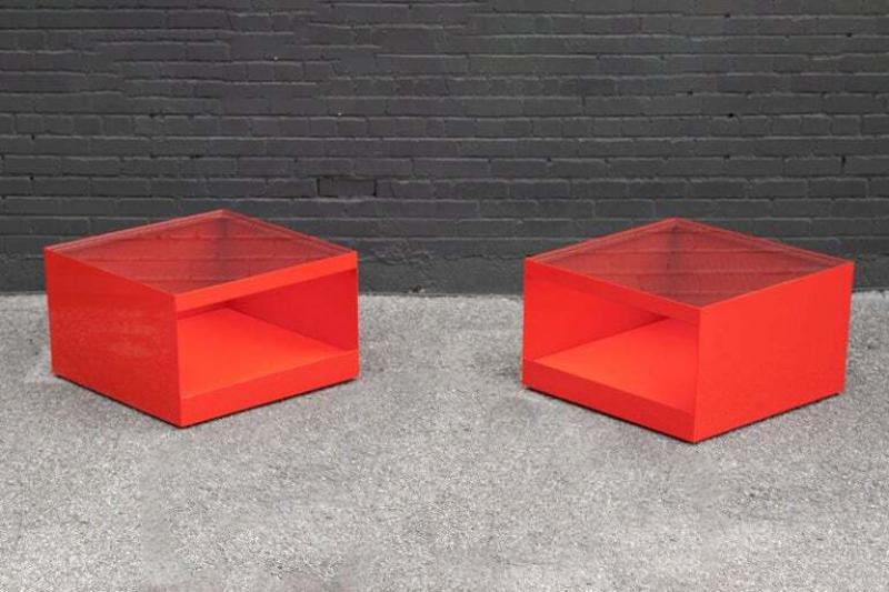 Joe D’urso - Knoll Low Rolling Side Table by Joe D’Urso Rare Color ...