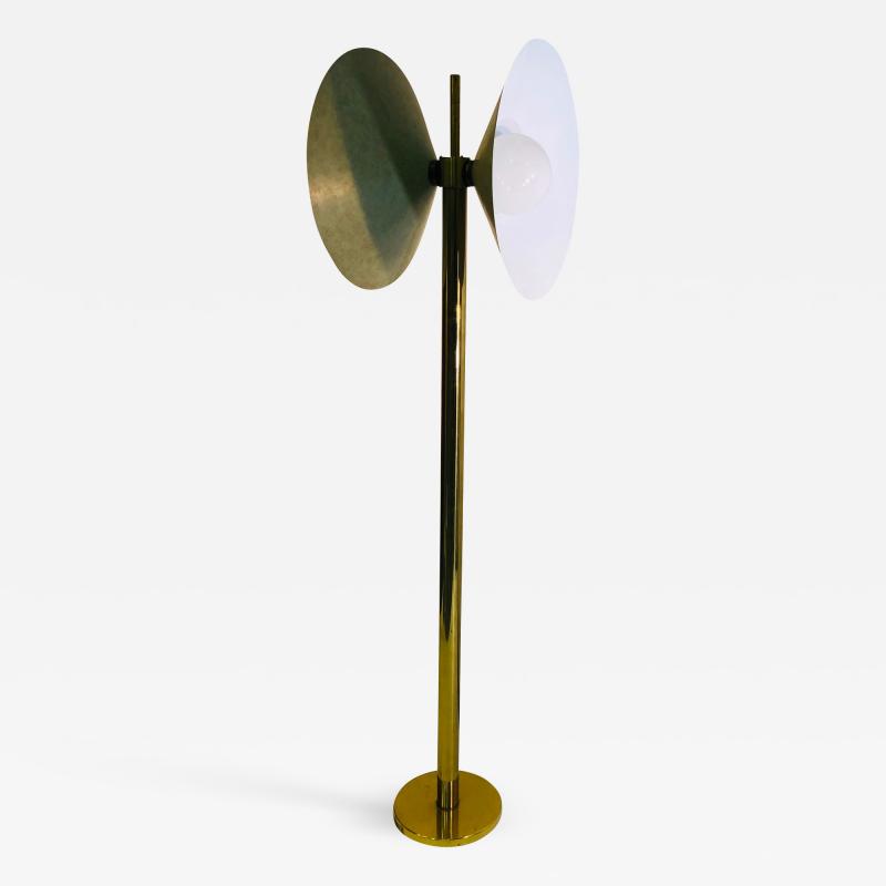 Koch & Lowy - Exceptional Brass Floor Lamp with Unusual Design by Koch ...