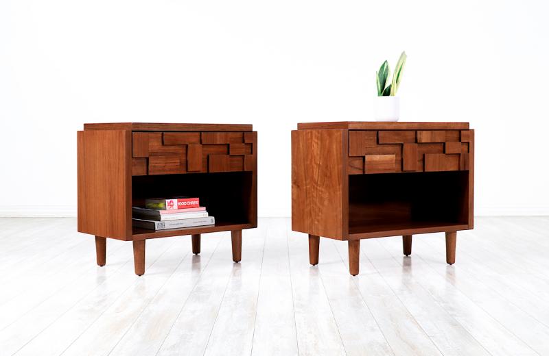 Lane Furniture - Mid-Century Modern "Stacatto" Night Stands by Lane