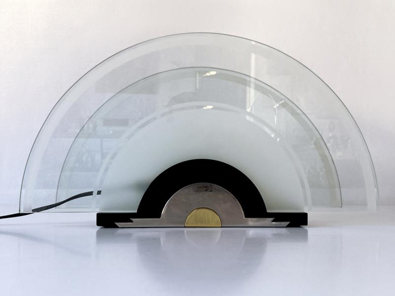 Metalarte Spain - Rare Postmodern Table Lamp 'Rising Sun' by Metalarte ...