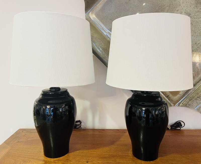 Moser - Pair of Austrian Moser 1970s Crystal Table Lamps