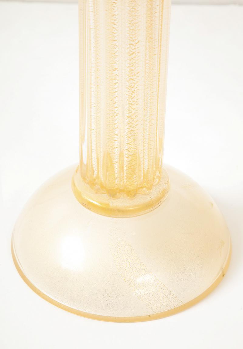 Oggetti - Oggetti Italy Large Pair Of Murano Glass Candle Holders