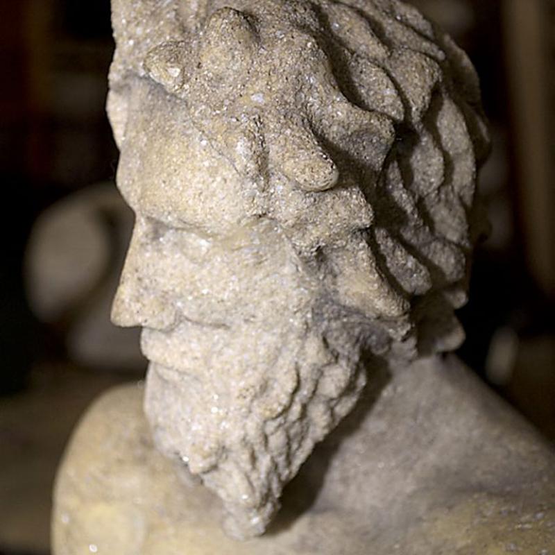 “Pan, Satyr” Mythological Garden Stone Figure