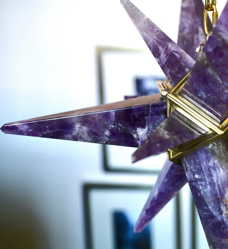 Phoenix Gallery Bespoke - Amethyst Star Pendant Light By Phoenix
