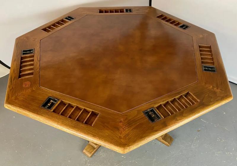 Romweber - Oak Poker Game Table by Romweber