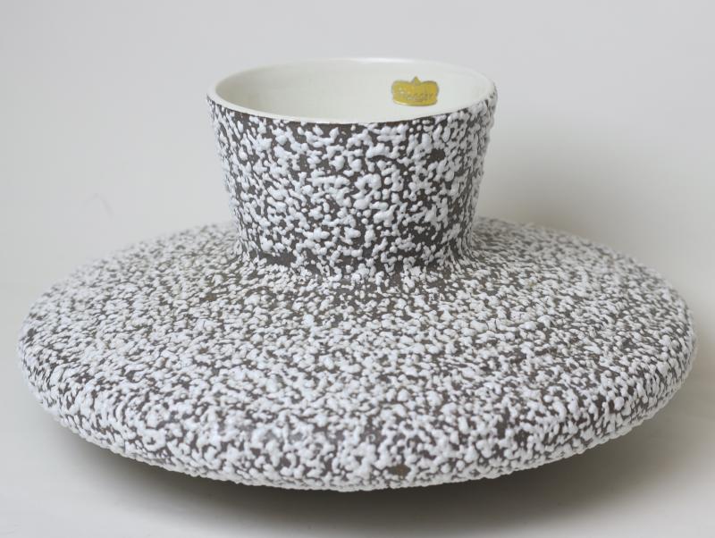 Royal Haeger - White Stippled Matte Glazed Pottery Vase by Royal Haeger ...