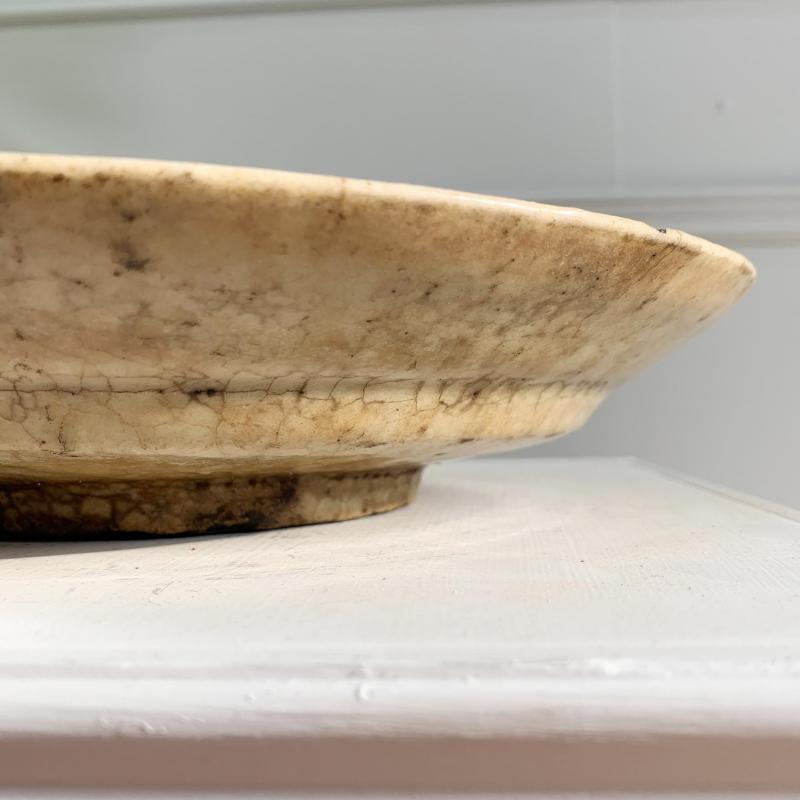 Safavid - 17th Century Safavid Blue Pottery Dish