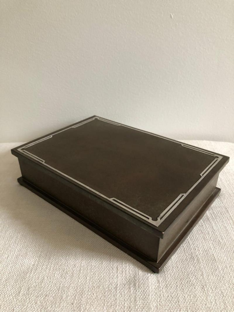 Silvercrest Bronze - Silver Crest Men's Humidor Box Bronze and Sterling