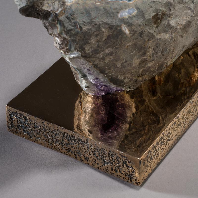 Studio Greytak - Amethyst on Bronze Base