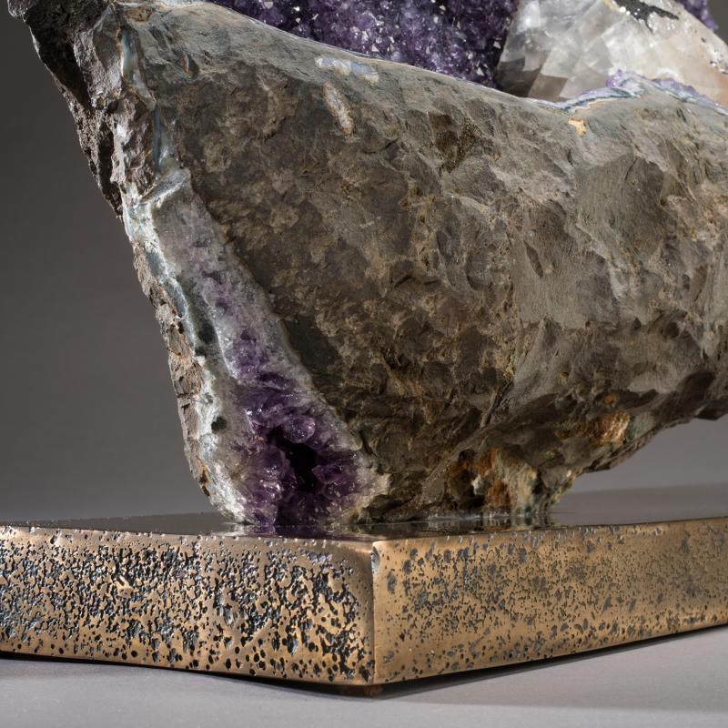 Studio Greytak - Amethyst on Bronze Base