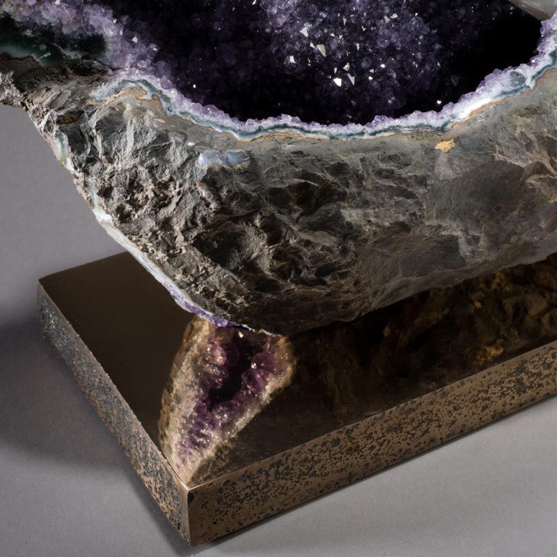 Studio Greytak - Amethyst on Bronze Base