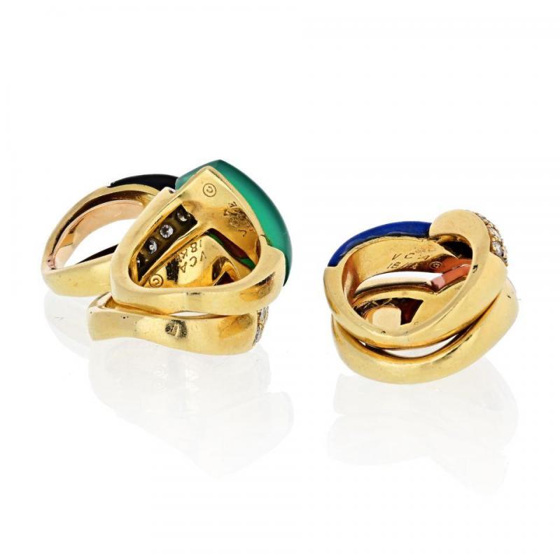 Van Cleef & Arpels - VAN CLEEF & ARPELS 18K YELLOW GOLD DIAMONDS ...