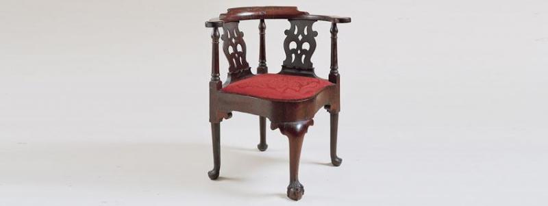 Mahogany Compass-Seat Roundabout Chair | Incollect