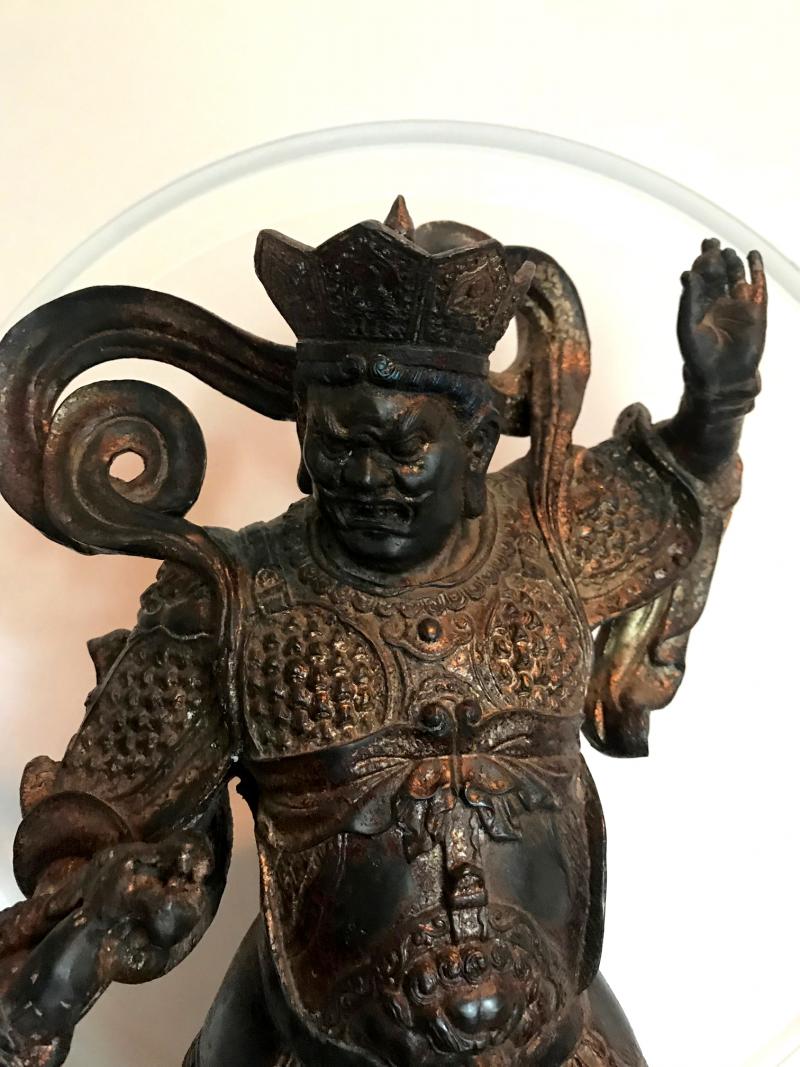 Buddha / Buddhism - Chinese Antique Statue of a Buddhist Guardian