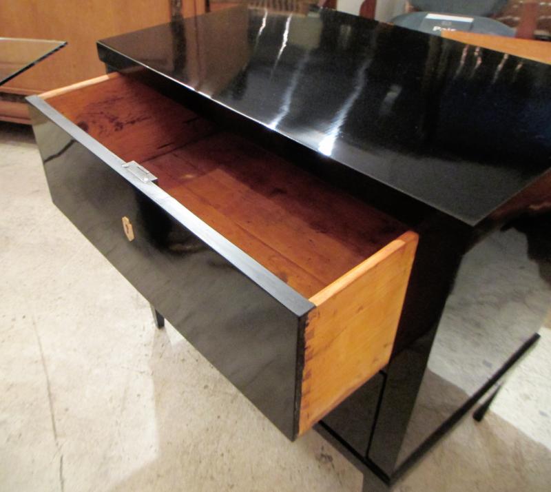 Custom Ebonized Louis XVI Style Chest/Commode on Tapered Legs