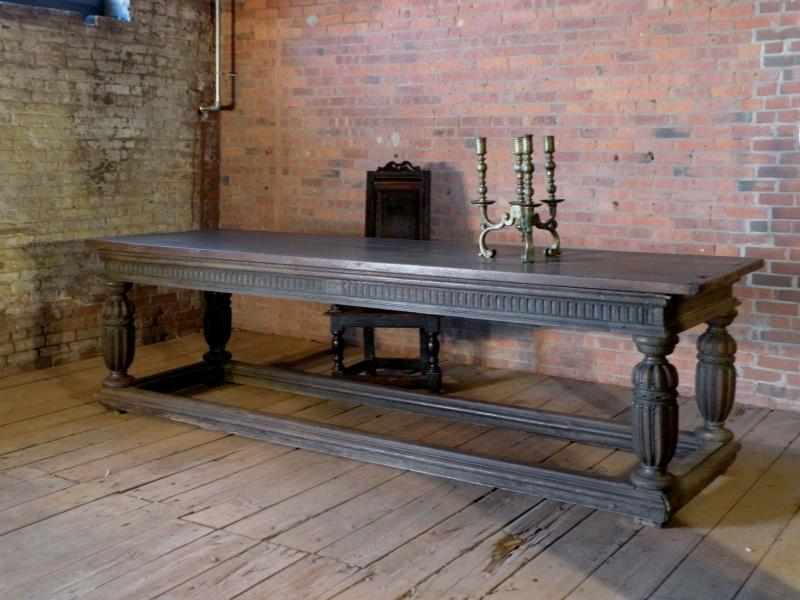 16th Century English Elizabethan Oak Center or Dining Table