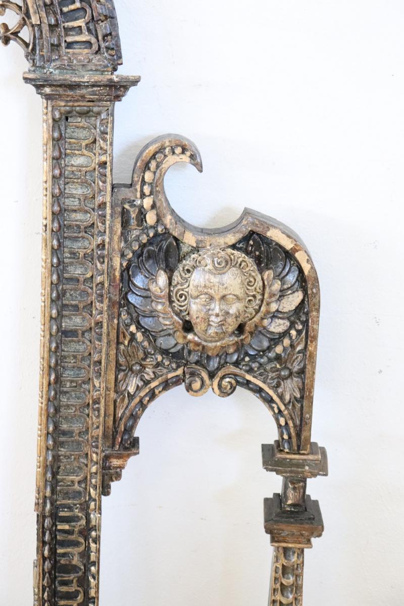 18th Century Italian Antique Hand Carved Wood Frame