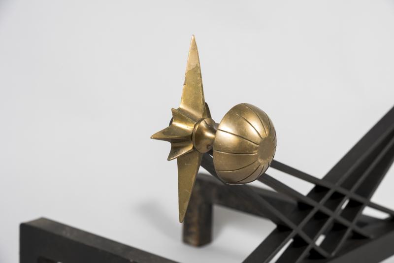 1950's Metal andiron