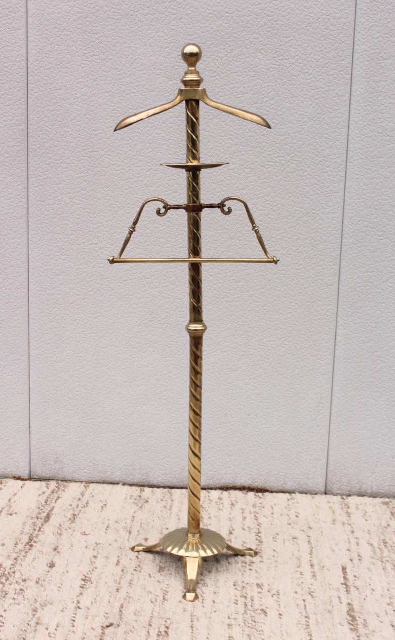 1960's Brass Valet Stand