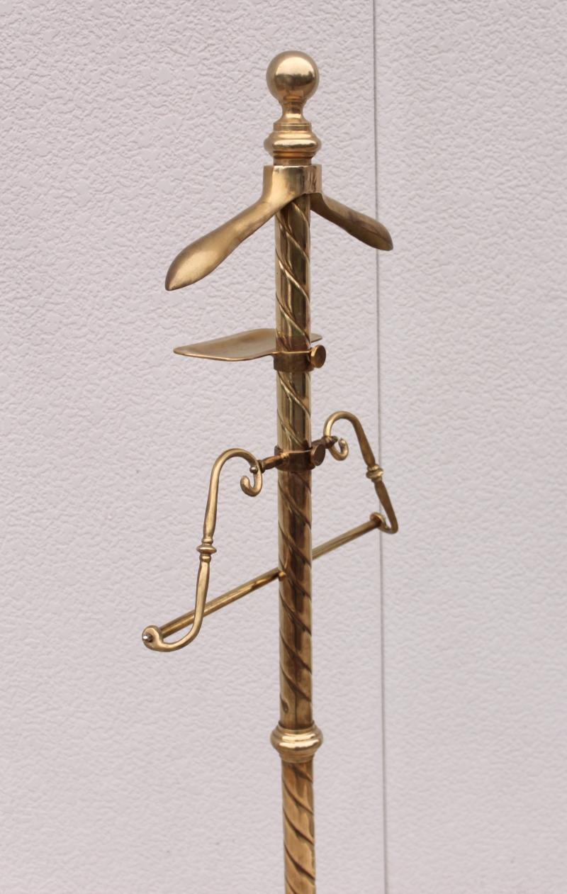 1960's Brass Valet Stand
