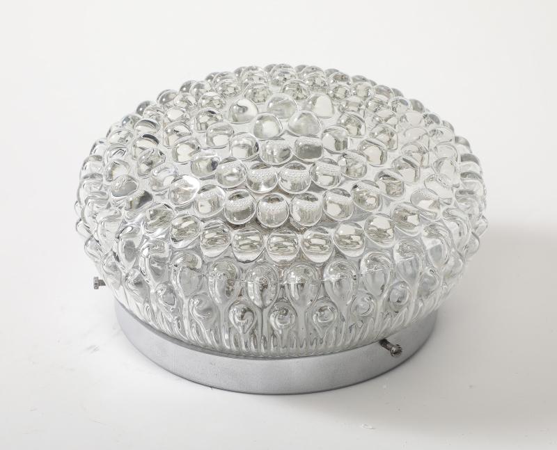 1960's Bubble Glass Sconce / Ceiling Flush Mount Fixture