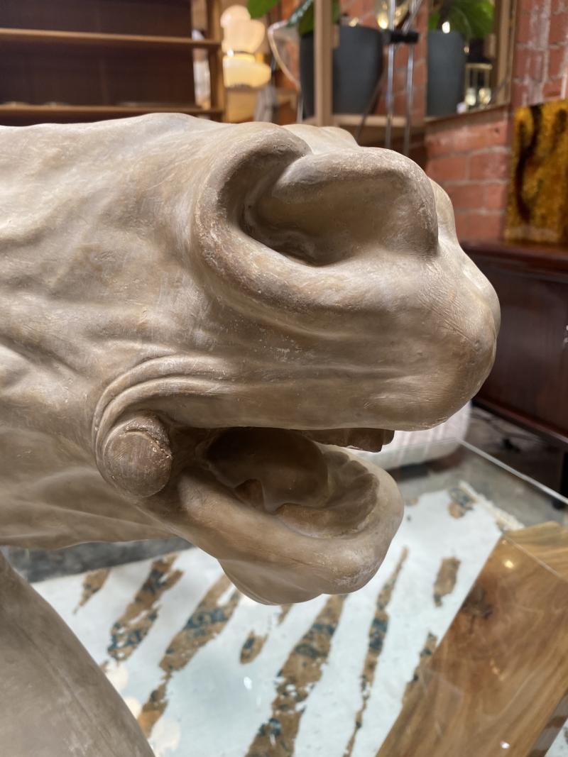 1970s Italian Plaster Horse Sculpture