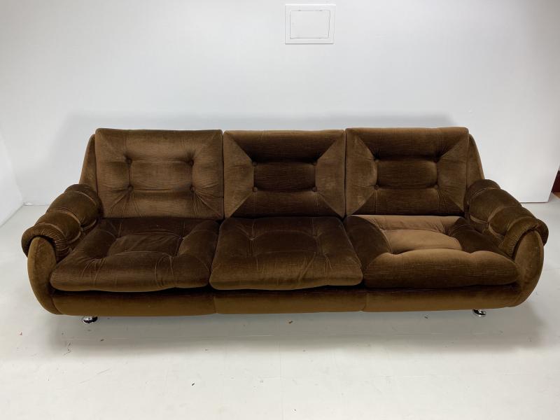 1970s Vintage Brown Sofa
