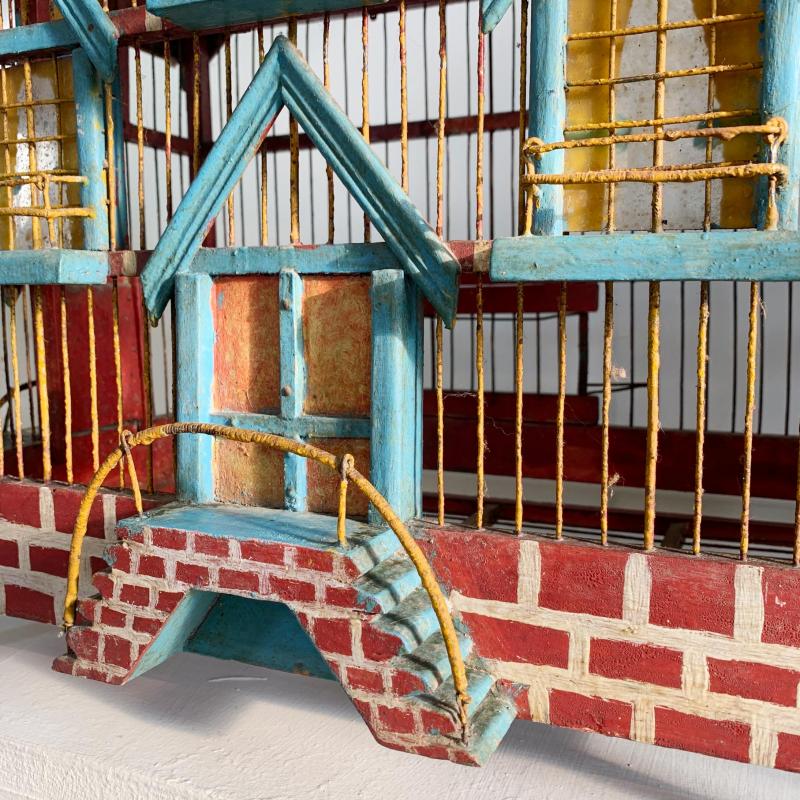 19th Century German Folk Art Bird Cage