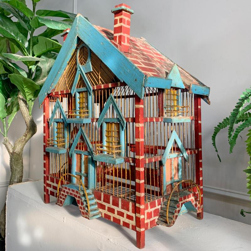 19th Century German Folk Art Bird Cage