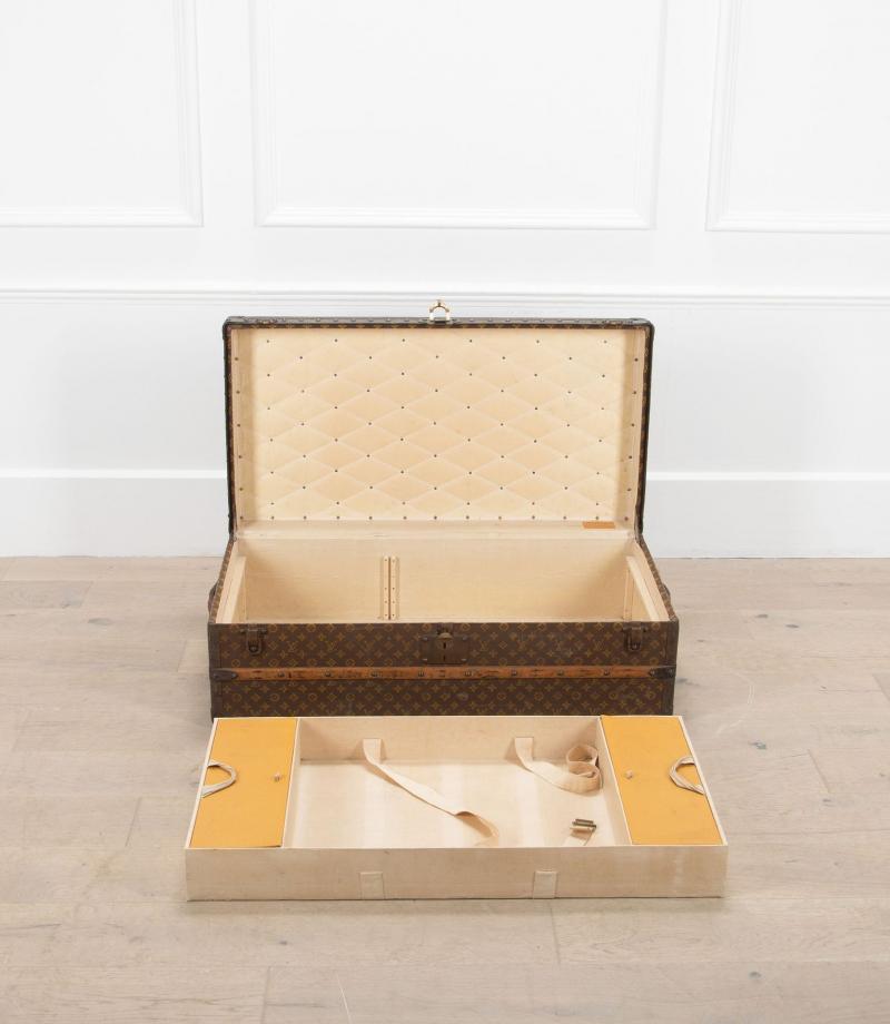 Louis Vuitton - 20th Century French Louis Vuitton Trunk in Monogrammed ...