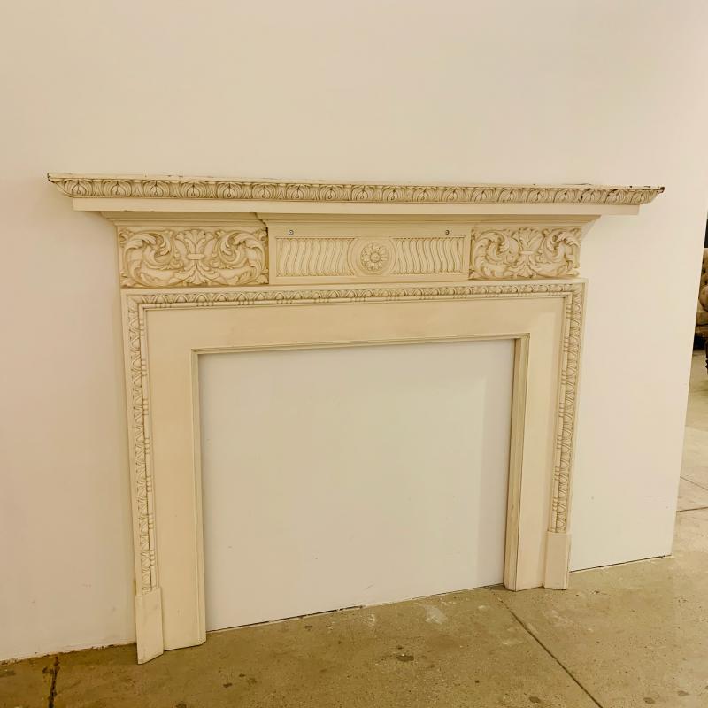 A Contemporary Hand-Carved Mantle in the George III Style