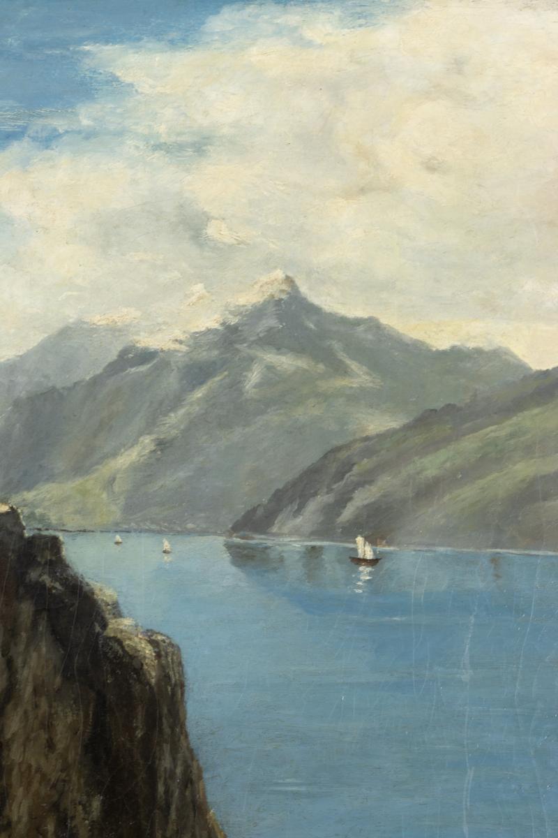 A Toscani - Oil On Canvas, River Scene In Northern Italy, Signed “A ...