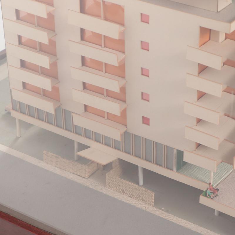 A mid century modern Architectural Model of an Atlantic City hotel ...