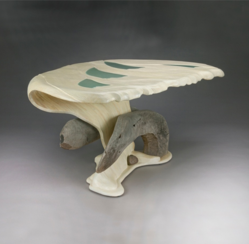 Aaron Laux - Oyster Shell Table, 2017