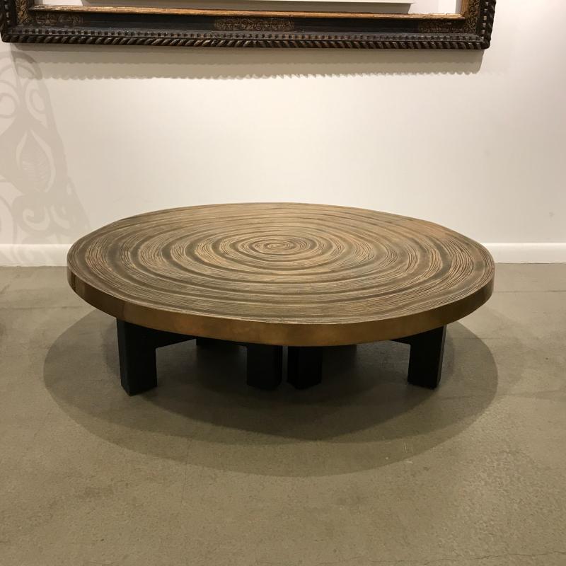 Ado Chale - Circular Bronze coffee table by Ado Chale