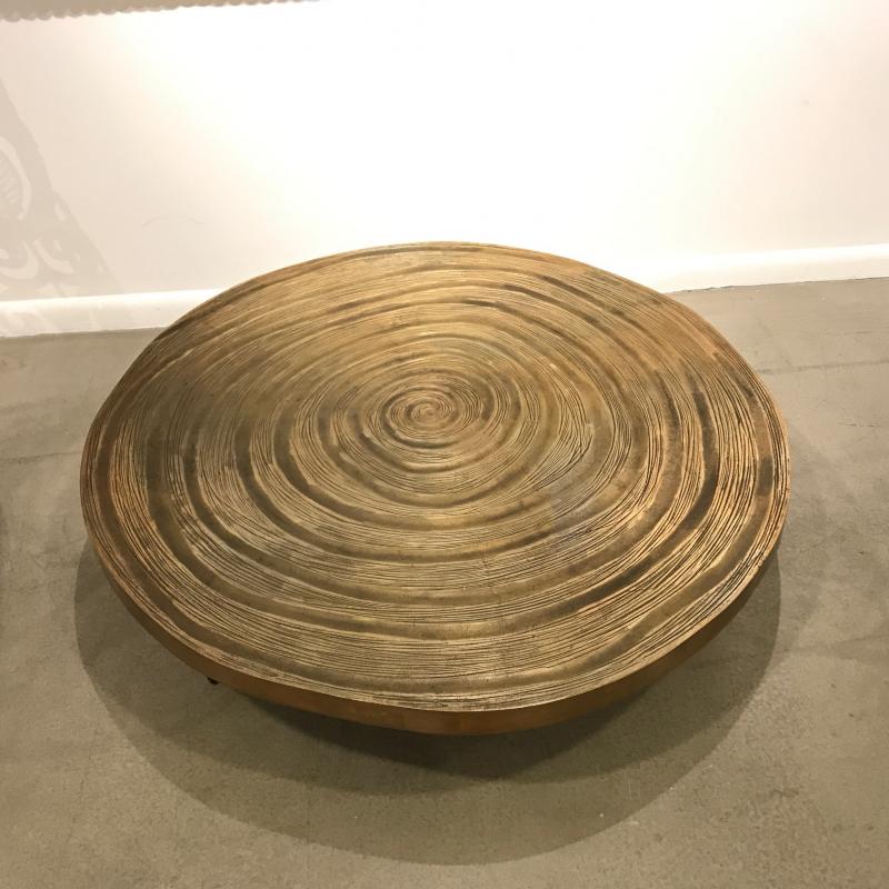 Ado Chale - Circular Bronze coffee table by Ado Chale