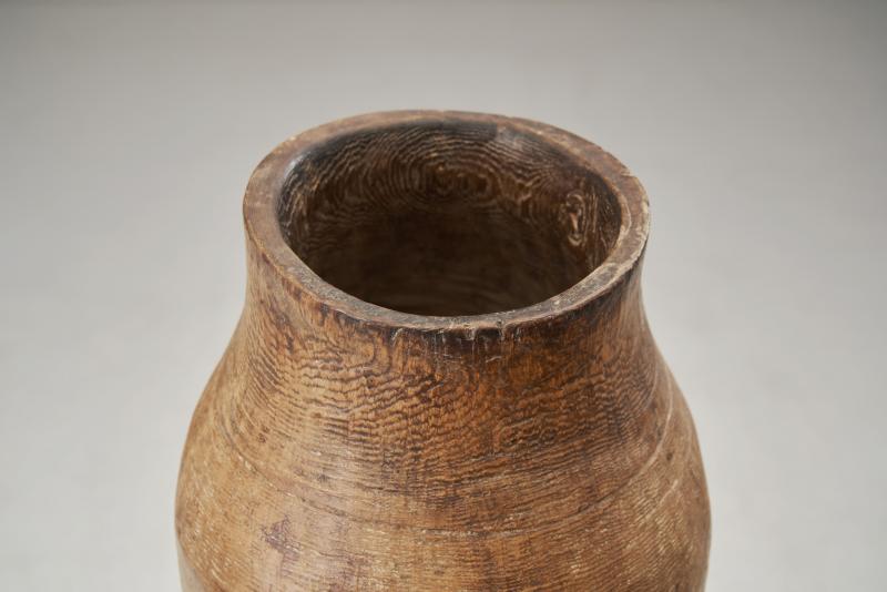 African Tutsi Wood Milk Container, Rwanda early 20th century