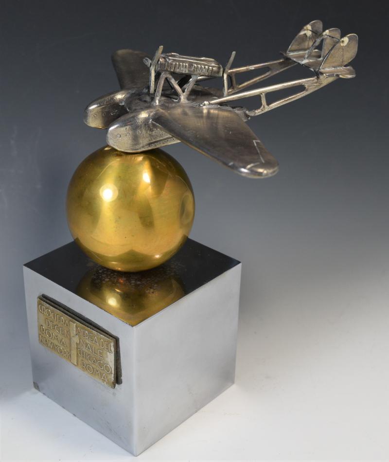 Airplane Trophy 1933 Century of Progress World's Fair Italy