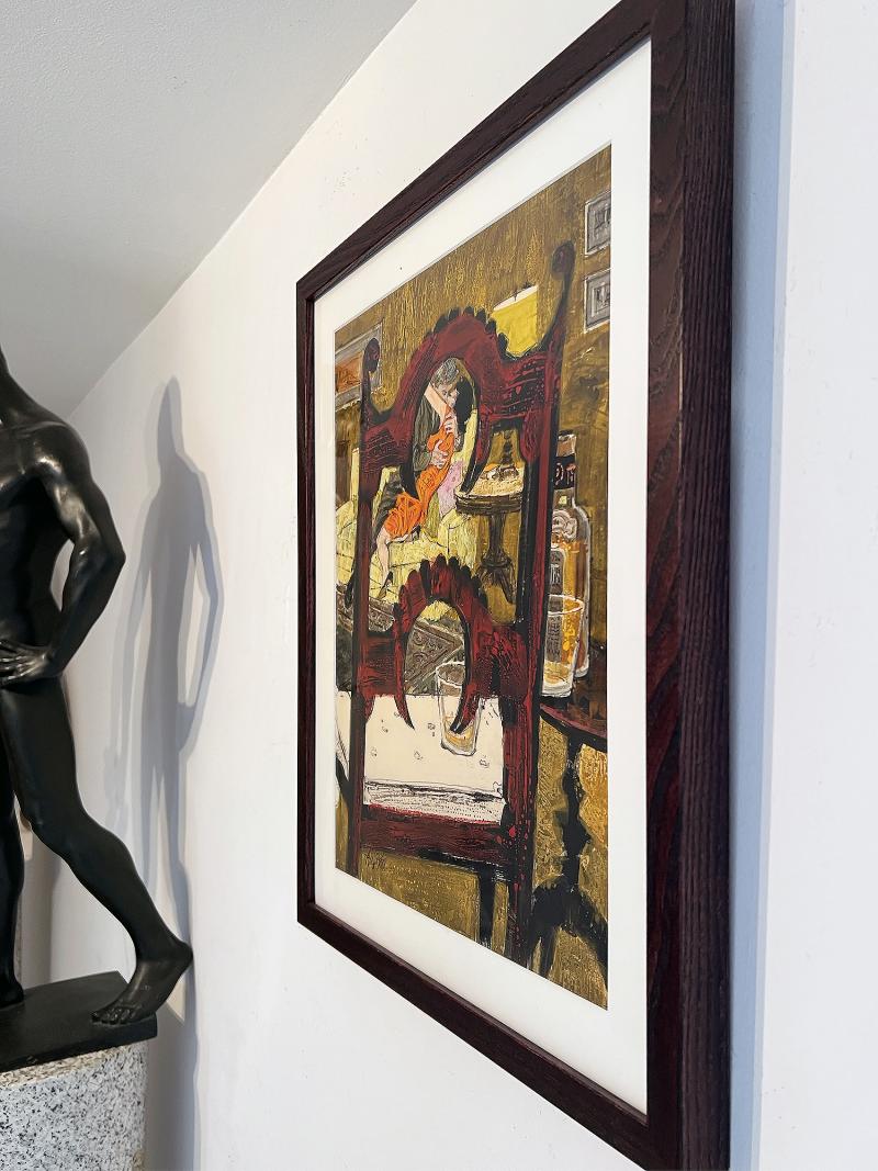 Alexander Sharpe Ross - Romantic Couple Kissing and Embracing, Voyeur ...